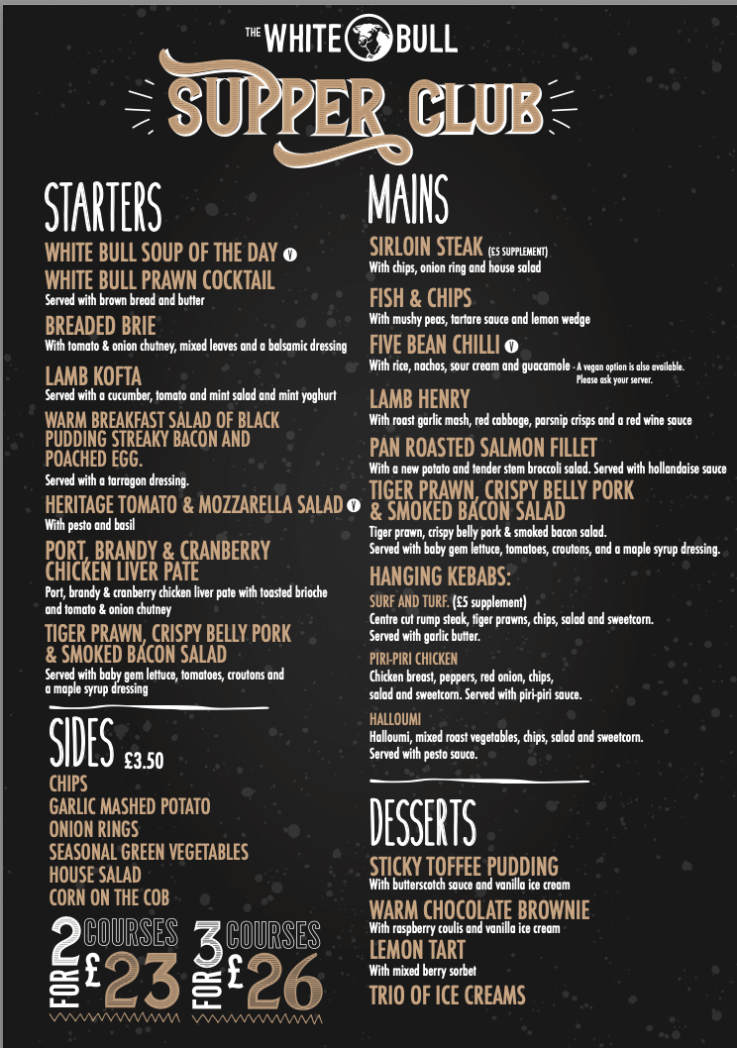 The Supper Club / Bistro - Hanging Kebabs are back! | Cannon Hall Farm